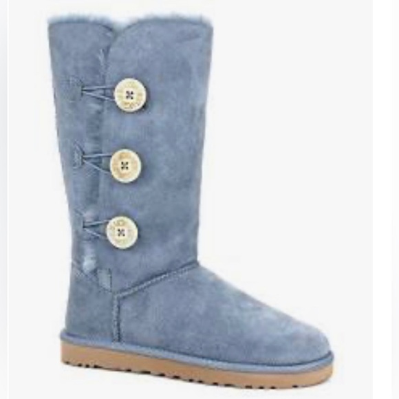 UGG | Shoes | Ugg Bailey Button Tall Boot In Dolphin Blue New | Poshmark